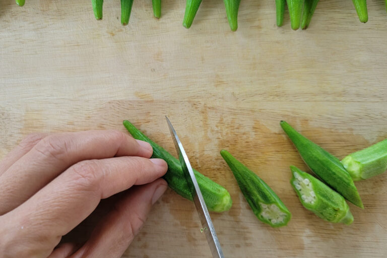 Japanese Style Seasoned Okra (Vegan) - Plant-Based Matters