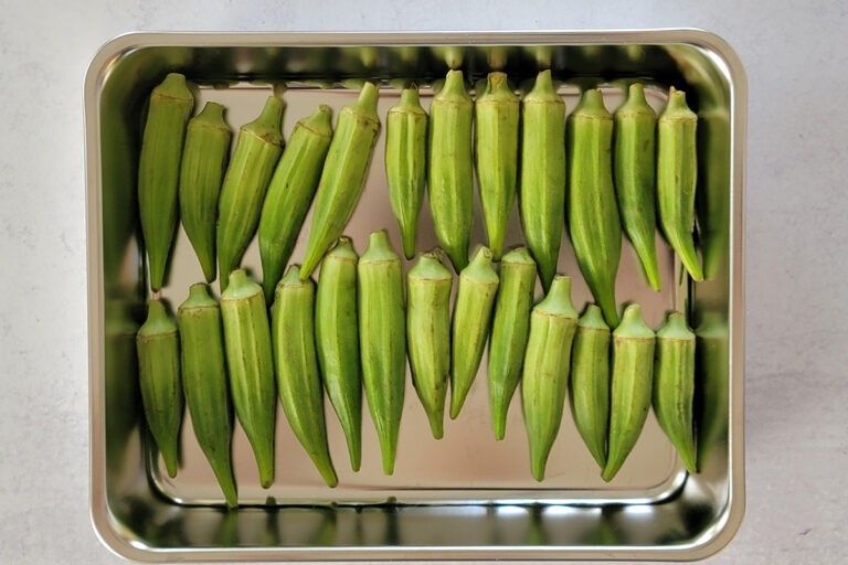 Japanese Style Seasoned Okra (Vegan) - Plant-Based Matters