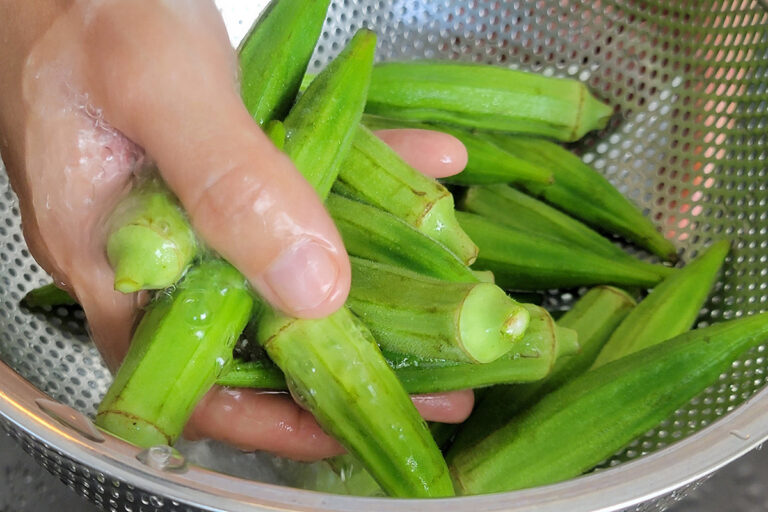 Japanese Style Seasoned Okra (Vegan) - Plant-Based Matters