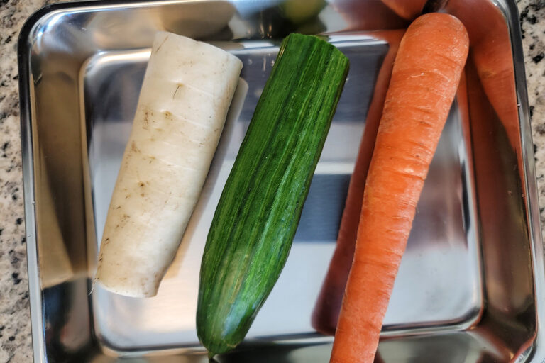 Nukazuke (Japanese Pickles Made in a Fermented Rice Bran Bed)