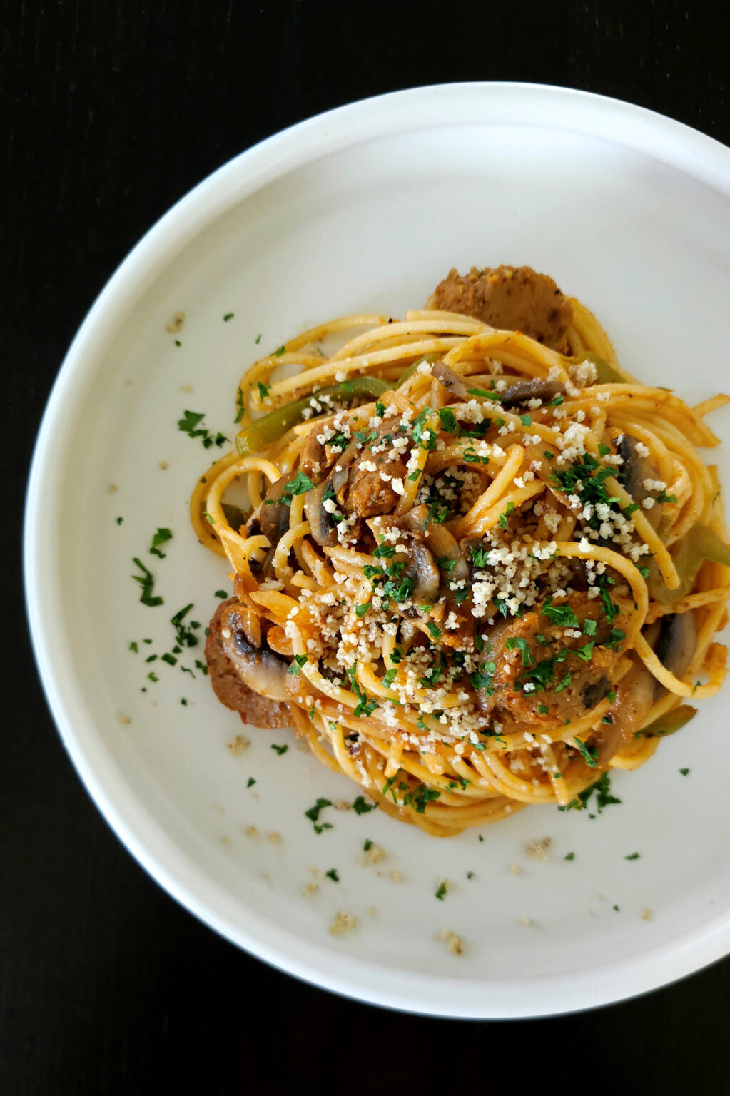 Vegan Spaghetti Napolitan - Plant-Based Matters
