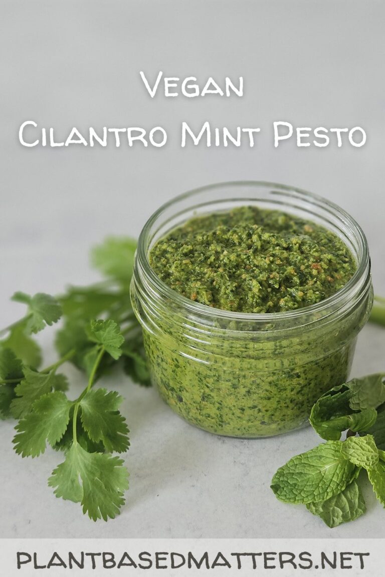 Vegan Cilantro Mint Pesto - Plant-Based Matters